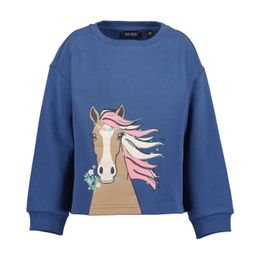 Blue Seven M&auml;dchen Sweater "Sweatshirt", blau, Gr. 128, 100% Baumwolle, Sweatshirts