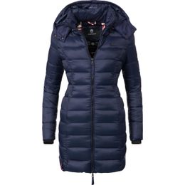 Marikoo Damen Steppmantel "Abendsternchen", blau, Gr. S, Obermaterial: 100% Nylon. Innenfutter: 100% Polyester. &Auml;rmelfutter: 100% Polyester.