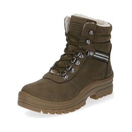 Camel Active Damen Trekkingschuh "Camel Active Wanderschuhe Leder", Gr. 38, gr&uuml;n, Leder, Schuhe