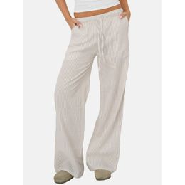 ITS MAY Damen Chinohose "ITS MAY Trouser Cara", beige, Gr. S, Obermaterial: 95% Polyester, 5% Elasthan, Hosen