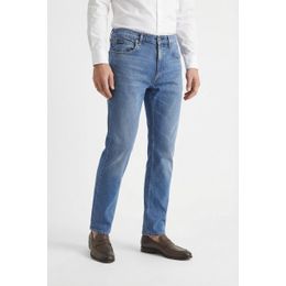 Calvin Klein Herren Slim-fit-Jeans, blau, Gr. 31, unifarben, Denim/Jeans, Obermaterial: 98% Baumwolle, 2% Elasthan, Jeans, Slim fit mit