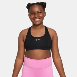 Nike M&auml;dchen Sport-BH "G NK DF SWOOSH BRA", Gr. L, schwarz, Obermaterial: 82% Polyester, 18% Elasthan, BHs, f&uuml;r M&auml;dchen und Jugendliche