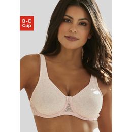 Damen T-Shirt-BH, NUANCE BY LASCANA, Gr. 85, rosa, Jersey, Obermaterial: 85% Baumwolle, 10% Polyamid, 5% Elasthan, BHs, mit B&uuml;gel und breiteren