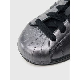 adidas originals Sneaker 'SUPERSTAR II' Damen Gr&ouml;&szlig;e 40.5/41 schwarz / silber Sommerschuhe