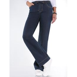Inspirationen Damen Schlupfjeans, blau, Gr. 50, unifarben, 98% Baumwolle, 2% Elasthan, Jeans
