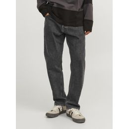 Jack & Jones JACK & JONES Herren Relax-fit-Jeans "JJIALEX mit cleanem Look und Taschenvielfalt", schwarz, Gr. 33, Abriebeffekte, Denim/Jeans, Obermaterial: 100%