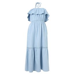 Drykorn Kleid Damen Gr&ouml;&szlig;e 34 hellblau Sommerkleid