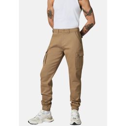 PEAK TIME Herren Cargohose "Siwas", braun, Gr. 35, Material: 98% Baumwolle, 2% Elasthan, Hosen, Lange Herren Cargo Pants