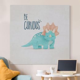 Bilderwelten Akustikbild S&uuml;&szlig;e Dinos - Be curious