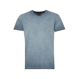 !Solid SOLID Herren V-Shirt "V-Shirt SDConley", blau, Gr. L, Obermaterial: 100% Baumwolle CO., Shirts