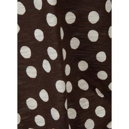 Rabe Damen Print-Shirt "T-Shirt", braun, Gr. 48, gepunktet, 50% Baumwolle, 50% Viskose, Shirts