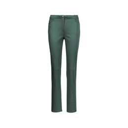 GOLDNER Damen Stoffhose "Baumwollhose mit Dehnbund", gr&uuml;n, Gr. 48, Obermaterial: 98% Baumwolle CO. 2% Elasthan EL., Hosen, Ohne