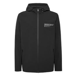 Plein Sport Herren Kapuzensweatjacke "Kapuzen-Sweatjacke", schwarz, Gr. M, Obermaterial: 89% Polyamid, 11% Elasthan. Futter: 100% Polyester,