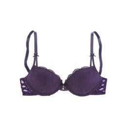 Lascana Push-up-BH 'Nikoletta' violett Gr. 70B. Mit Herausnehmbaren Kissen und mit B&uuml;gel