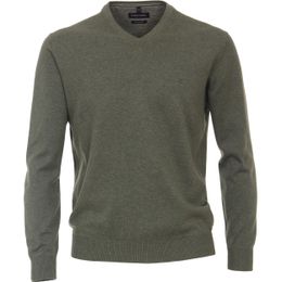 Casamoda Herren Strickpullover "Casamoda Pullover uni", gr&uuml;n, Gr. XXXL, 100% Baumwolle, Pullover