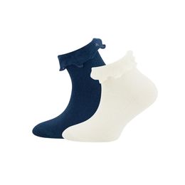 Ewers Socken M&auml;dchen Gr&ouml;&szlig;e 27/30 marine / offwhite