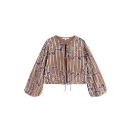 next Jacke 'Cornelli' Damen Gr&ouml;&szlig;e L/XL enzian / umbra / wei&szlig; Sommerjacke