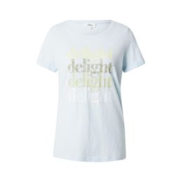 s.Oliver Shirt female size XXL Light blue / Lemon yellow / Khaki / White