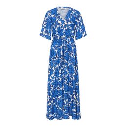 B.Young Kleid 'BYIkaya' Damen Gr&ouml;&szlig;e 42 blau / wei&szlig; Sommerkleid