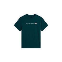 The North Face T-Shirt 'NEVER STOP EXPLORING' Herren Gr&ouml;&szlig;e M petrol / wei&szlig;