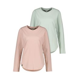 alife and kickin ALIFE & KICKIN Damen Langarmshirt "Damen LeabellaAK A Langarmshirt, Shirt", rosa, Gr. S, 100% Baumwolle (Bio), Shirts, leichtes Jersey-Oberteil aus