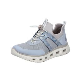 Rieker Damen Sneaker "Rieker Sneaker Lederimitat", Gr. 37, blau, Lederimitat, Schuhe