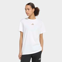 Damen T-Shirt "CAMO LOOSE GRAPHIC", wei&szlig;, Gr. XS, adidas Sportswear, Obermaterial: 100% Baumwolle, Shirts, mit sportlichem Stil, ohne Verschluss, aus