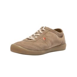 Softinos Damen Sneaker "Softinos Sneaker Veloursleder", Gr. 39, beige, Veloursleder, Schuhe