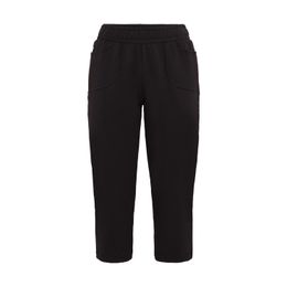 GOLDNER Damen Stoffhose "Kurzgr&ouml;&szlig;e Bequeme Sommerhose mit sportivem Look", schwarz, Gr. 21, Obermaterial: 60% Baumwolle CO. 35% Polyester PES. 5%