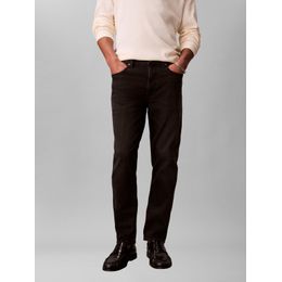 Herren Gerade Jeans, schwarz, Gr. 30, Calvin Klein Jeans, unifarben, Denim/Jeans, Obermaterial: 98% Baumwolle, 2% Elasthan, Jeans, Regular fit mit