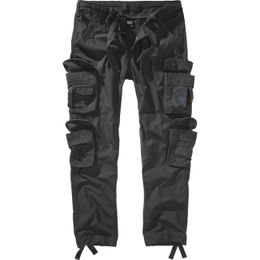 Brandit Herren Stoffhose "Brandit Herren Pure Slim Fit Trouser", schwarz, Gr. L, 100% Baumwolle, Hosen