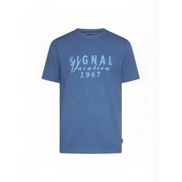 Signal Button Up Shirt ' FinnSi ' male size S Blue