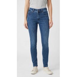 MAC Damen Skinny-fit-Jeans, blau, Gr. 38, unifarben, Denim/Jeans, Obermaterial: 82% Baumwolle, 9% Polyester, 5% Elastomultiester, 4% Elasthan, Jeans,