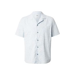 s.Oliver Button Up Shirt male size S Pastel blue / White