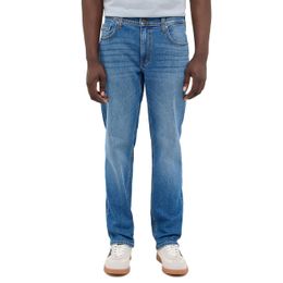 Mustang Herren Straight-Jeans "Herren Style Washington Straight"502 mittelblau, Gr. 36, unifarben, Denim/Jeans, 99% Baumwolle, 1% Elasthan, Jeans