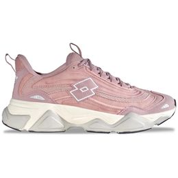 Lotto Herren Sneaker, Gr. 42, rosa, Kunstfaser, Synthetik, Schuhe, - im angesagten 90er Jahre Look