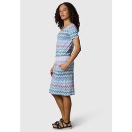 Ragwear Damen Minikleid "Baomi Print YOUMODO"lavendel, Gr. XL, Sweatware, Material: 100% Baumwolle, Kleider, Gemustertes kurzes Sommerkleid mit