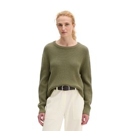 Marc O'Polo MARC O'POLO Damen Strickpullover "aus Heavy-Weight-Organic-Cotton", gr&uuml;n, Gr. XXL, unifarben, Obermaterial: 100% Baumwolle, Pullover