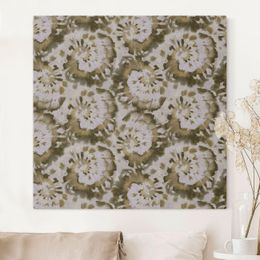 Bilderwelten Akustikbild Batik auf Leinwand Struktur