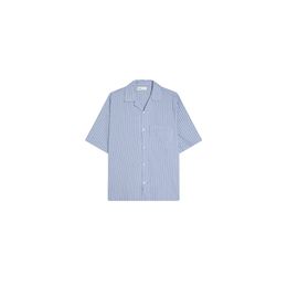 Bershka Button Up Shirt male size XL Light blue / Light brown