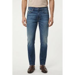 Herren Gerade Jeans, blau, Gr. 30, Calvin Klein Jeans, unifarben, Denim/Jeans, Obermaterial: 98% Baumwolle, 2% Elasthan, Jeans, Regular fit mit