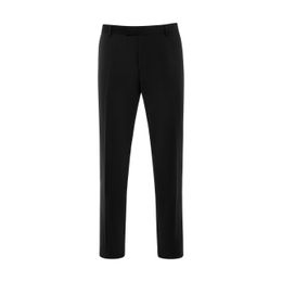 Thomas Goodwin Herren Anzughose "Hose", schwarz, Gr. 98, unifarben, 52% Polyester, 43% Wolle, 5% Elasthan, Hosen, im Slim-Fit, 3935-0-20707