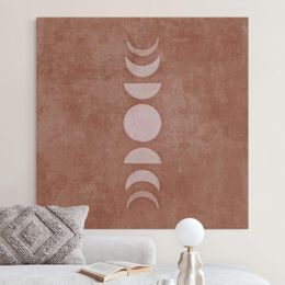 Bilderwelten Akustikbild Boho Mondphasen II