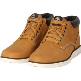 Timberland Herren Sneaker "BRADSTREET - MID LACE UP SNEAKER", Gr. 45, gelb, Leder, Schuhe, Winterstiefel, Schn&uuml;rstiefel, Winterschuhe
