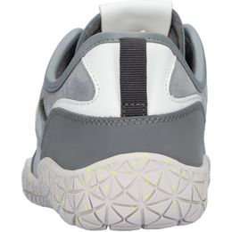 Waldl&auml;ufer WALDL&Auml;UFER Herren Barfu&szlig;schuh "H-BORIS", Gr. 10,5grau, wei&szlig;, Nubukleder, Textil, Schuhe, Schn&uuml;rschuh, Bequemschuh, Halbschuh in Schuhweite H (= sehr