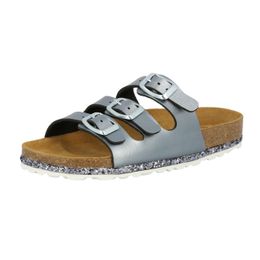 Lico M&auml;dchen Pantolette "Pantolette Bioline Sensation", Gr. 35, grau, Synthetik, Schuhe