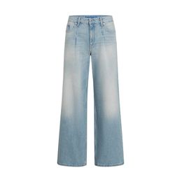 KARL LAGERFELD JEANS Pleated Jeans female size 29 Blue denim