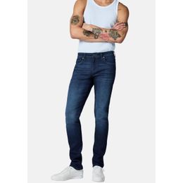 PEAK TIME Herren Slim-fit-Jeans "Mailand", blau, Basic, Gr. 33, Denim/Jeans, Material: 87% Baumwolle, 11% Polyester, 2% Elasthan, Jeans, Herren Jeans
