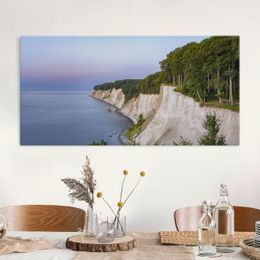 Bilderwelten Akustikbild R&uuml;gen Kreidek&uuml;ste bei Sonnenuntergang