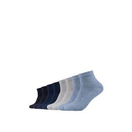 s.Oliver Damen Kurzsocken "8er Pack", Gr. 35, blau, 70% Baumwolle, 27% Polyester, 3% Elasthan, uni, Socken